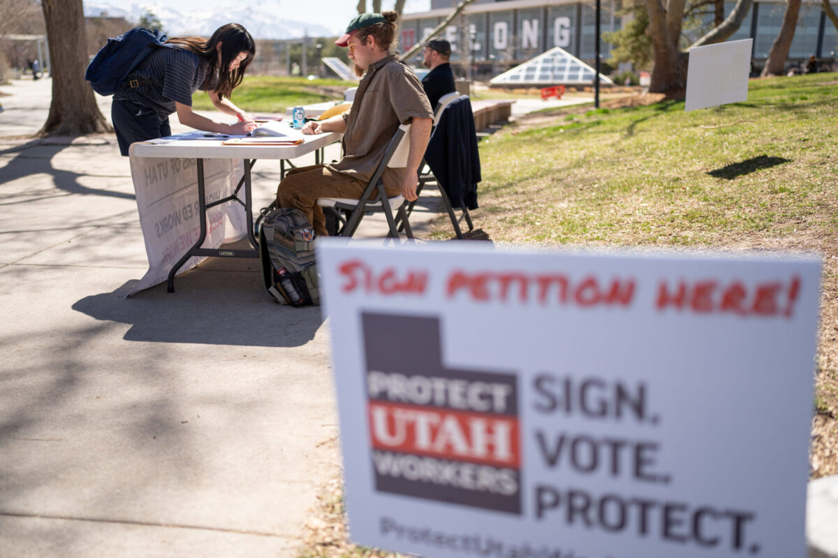 Effort to overturn union bill through referendum gains steam, with ...
